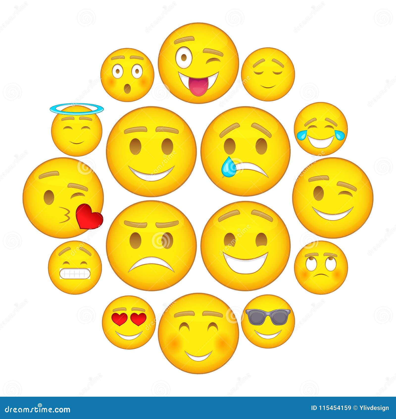 Smiles Icons Set, Cartoon Style Stock Vector - Illustration of angry ... Smiles Icons Set, Cartoon Style Stock Vector - Illustration of angry ...