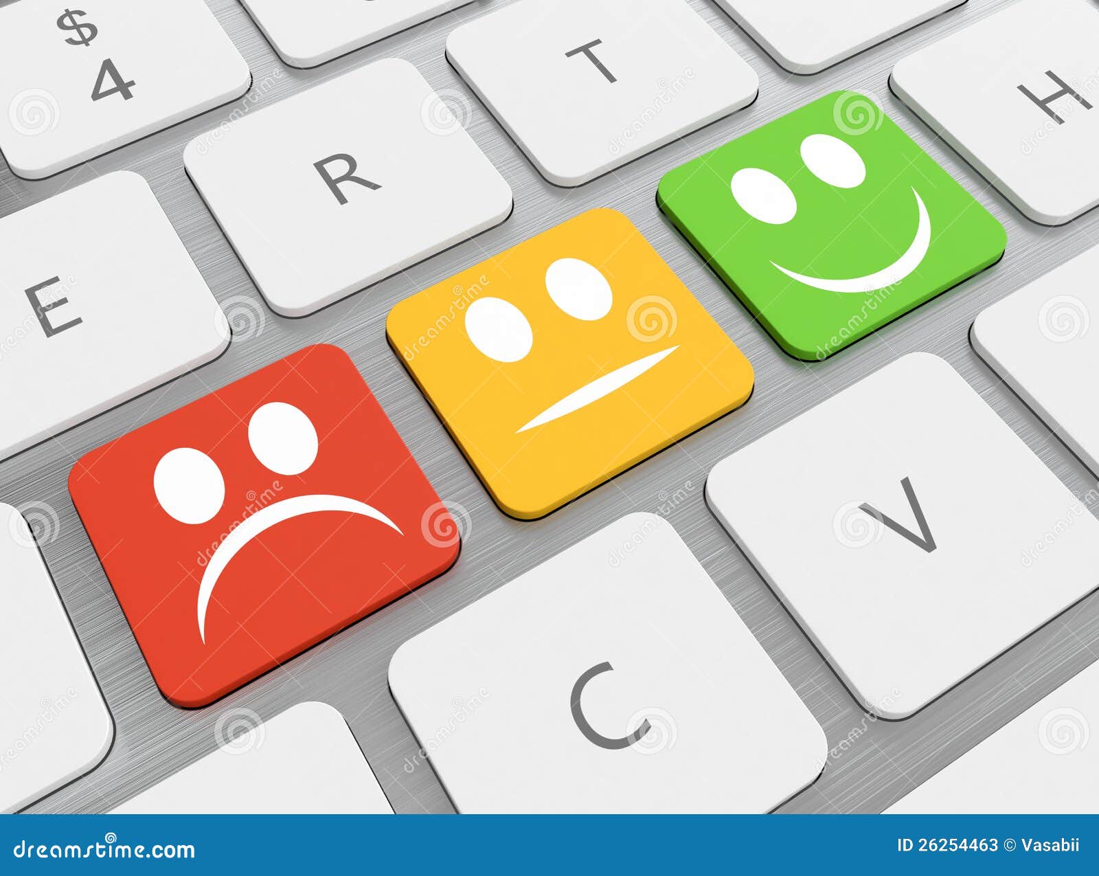 Smiles on keyboard stock illustration. Illustration of characters ...