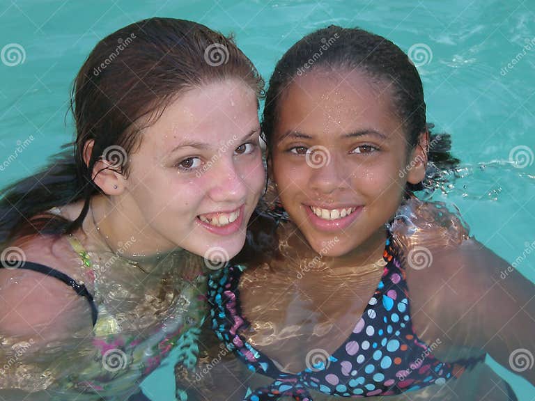 Smiles in the Pool stock photo. Image of smiling, relaxing - 5973188