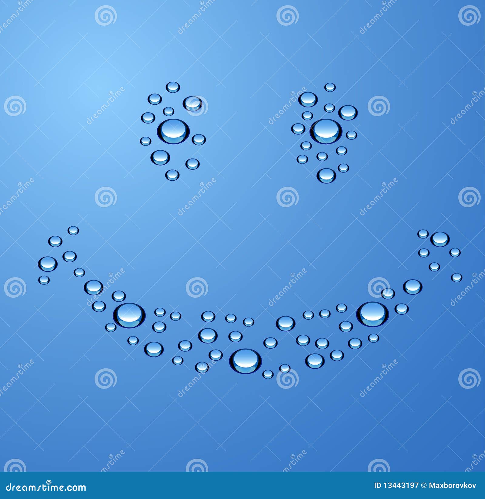 Smiley. stock vector. Illustration of surface, water - 13443197