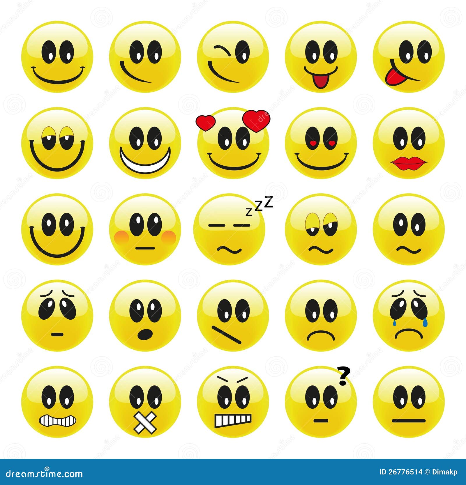 Smiley stock abbildung. Illustration von hören, freundschaft - 26776514