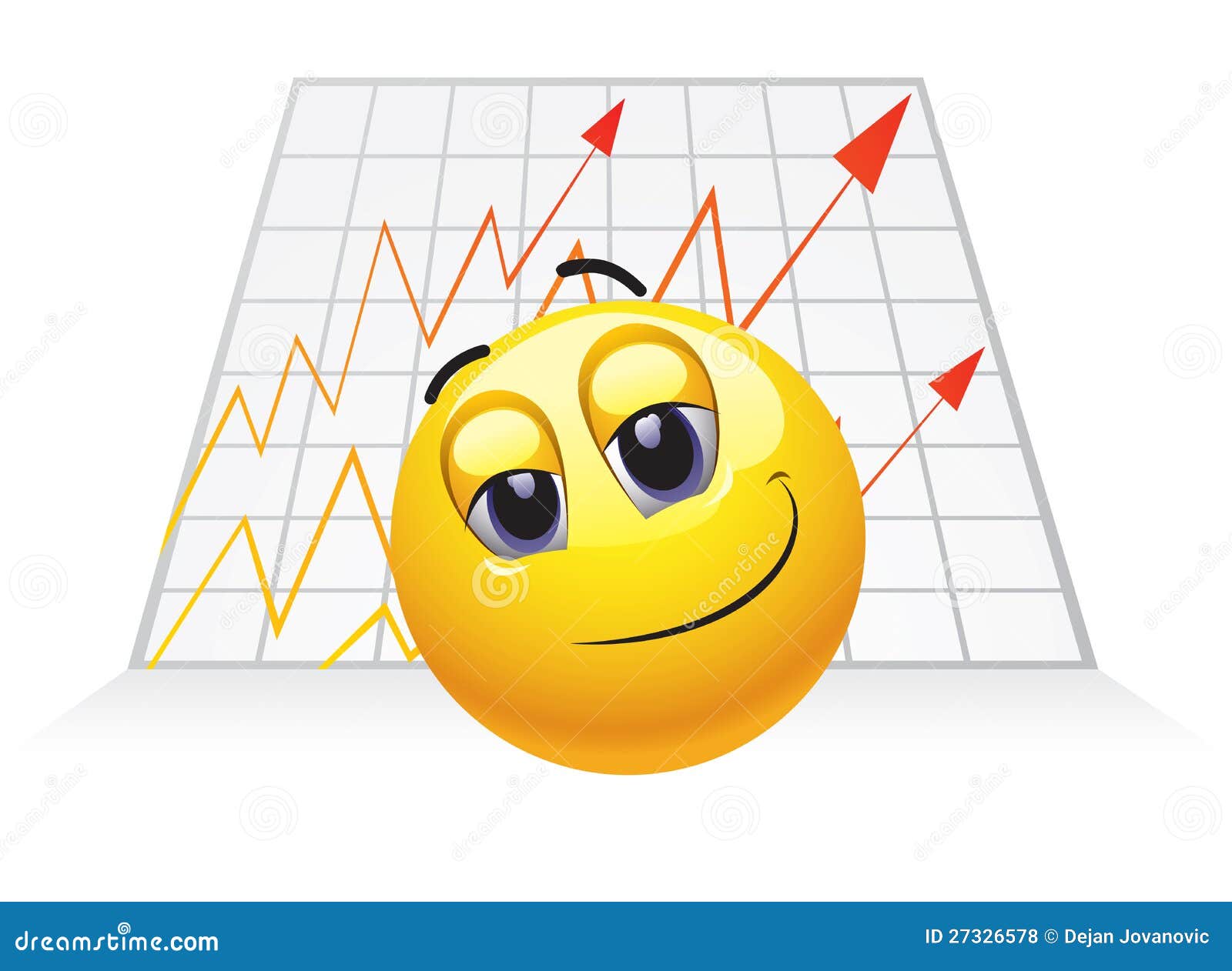 Smiley Pie Chart Cartoon Character Design Wearing Headphone Vector ...