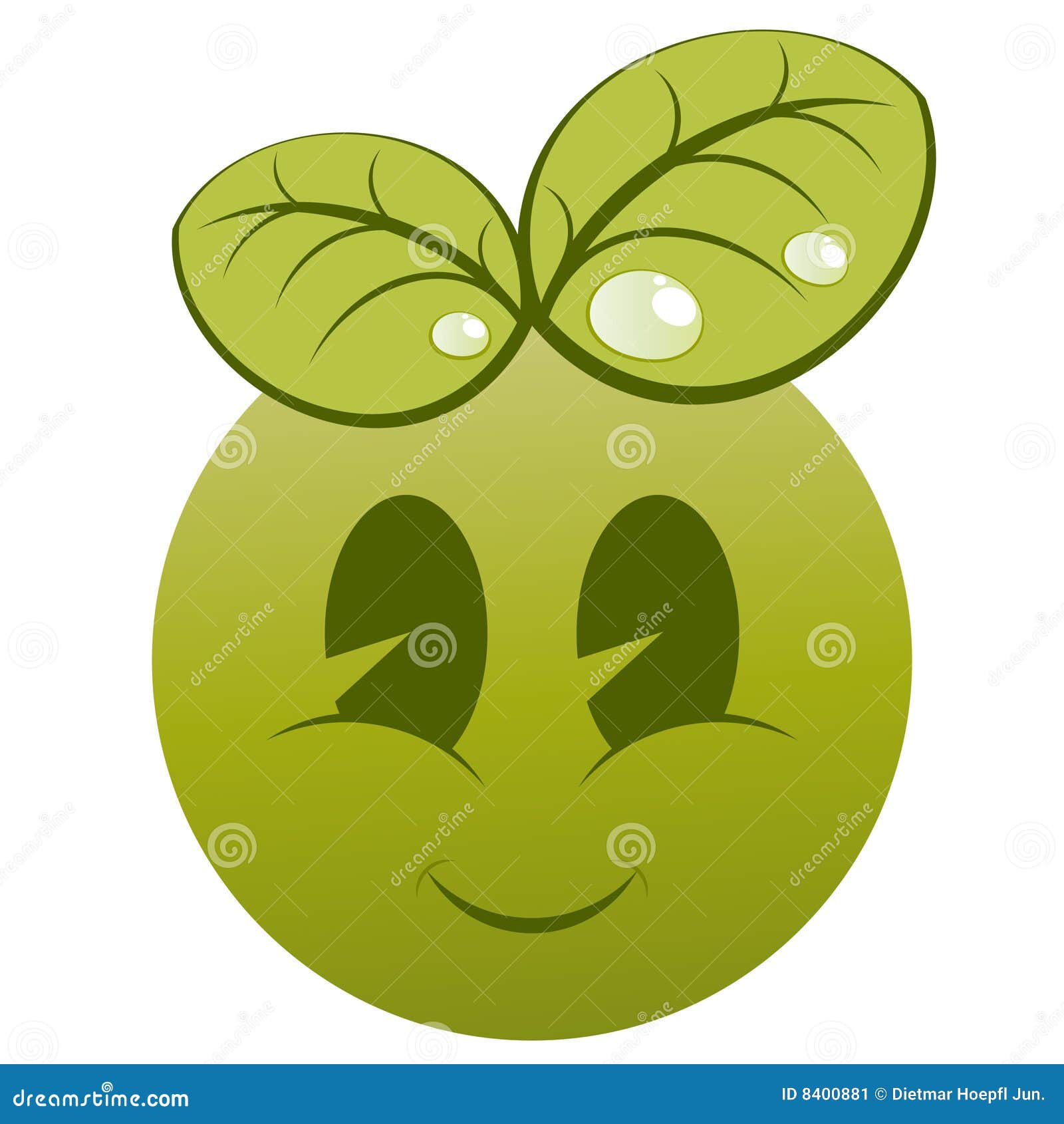 Smiley Amical De Fruit D'eco Illustration de Vecteur - Illustration du ...