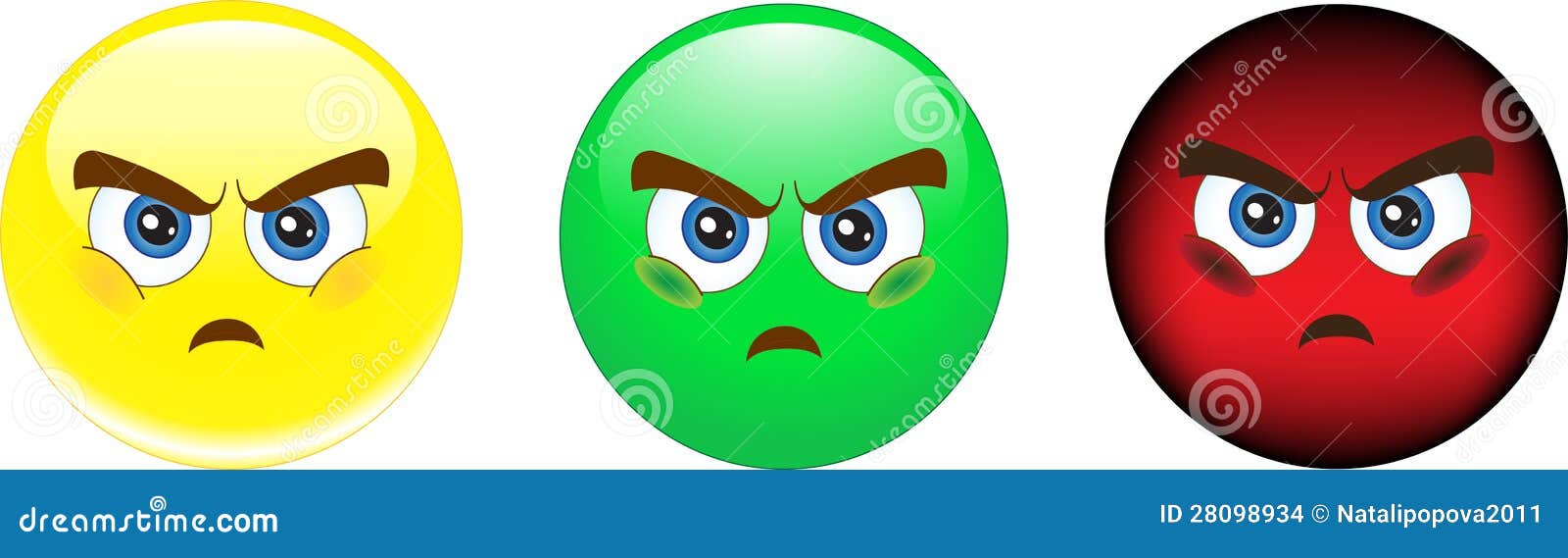 Smiley. Anger. Resentment. stock illustration. Illustration of disgust ...