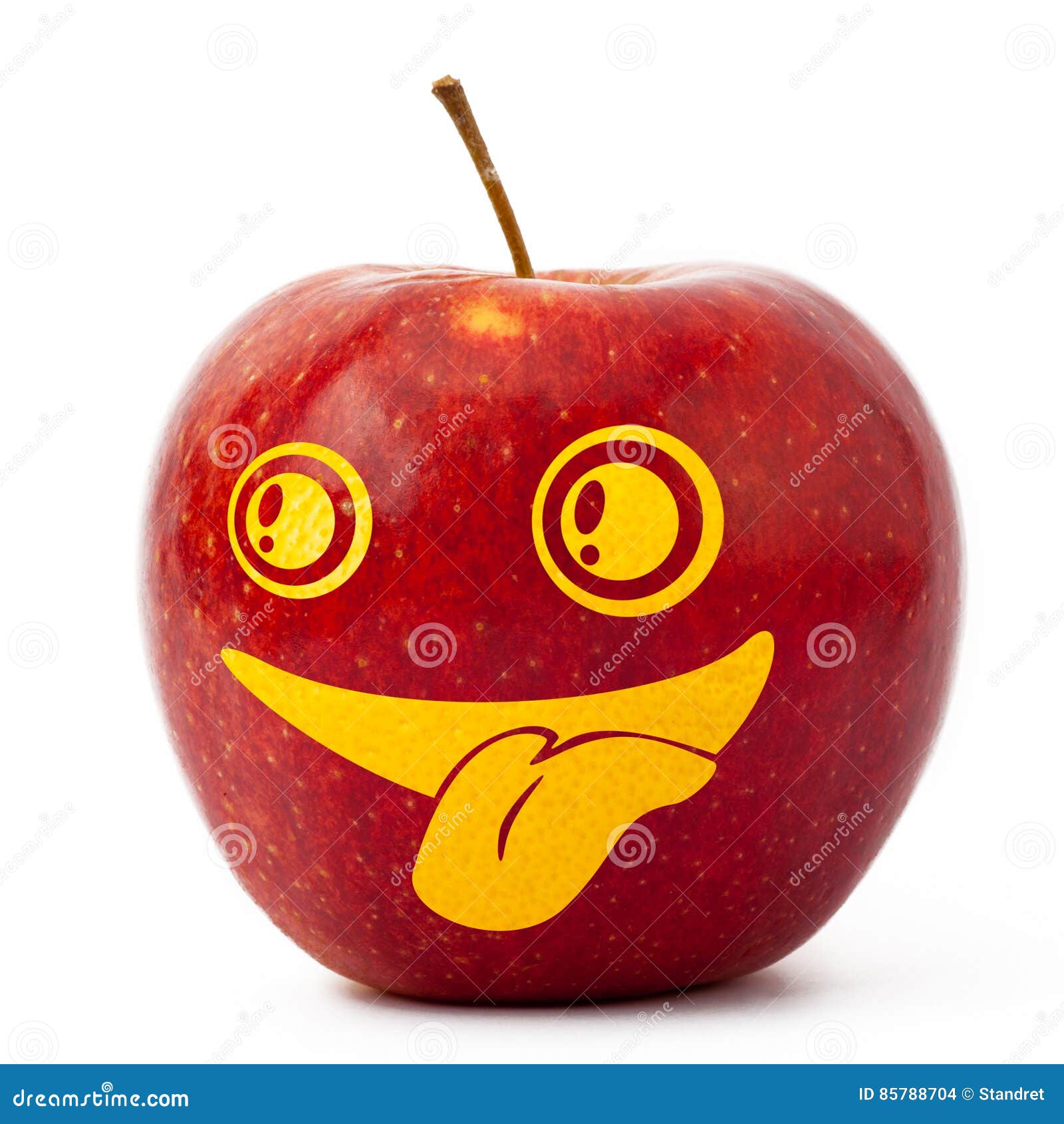 Smiley Apple In An Orchard Stock Image | CartoonDealer.com #110142427