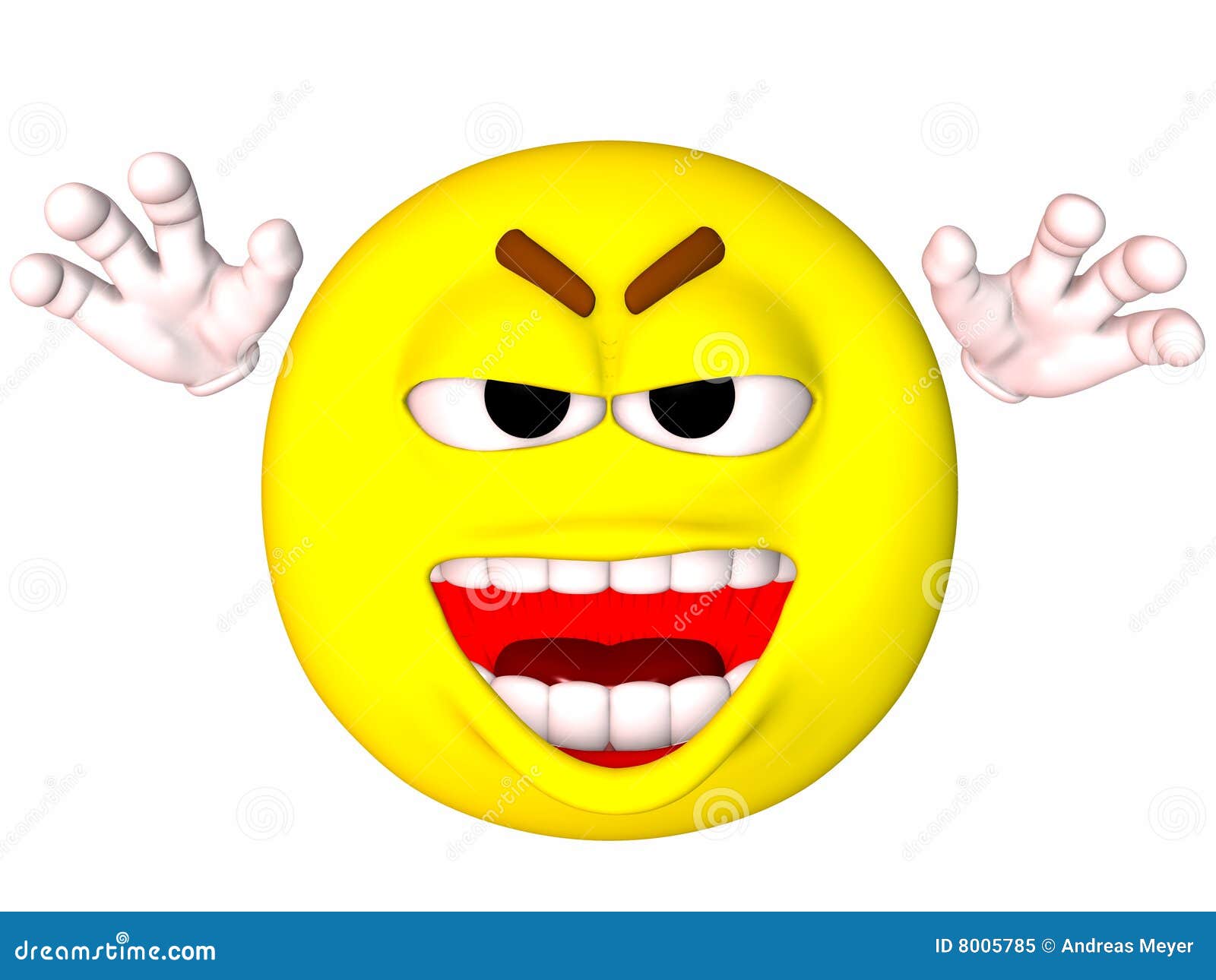 Smiley-Arggh stock illustration. Illustration of character - 8005785