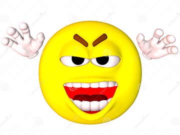 Smiley-Arggh stock illustration. Illustration of character - 8005785