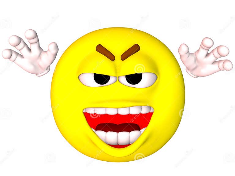 Smiley-Arggh stock illustration. Illustration of character - 8005785
