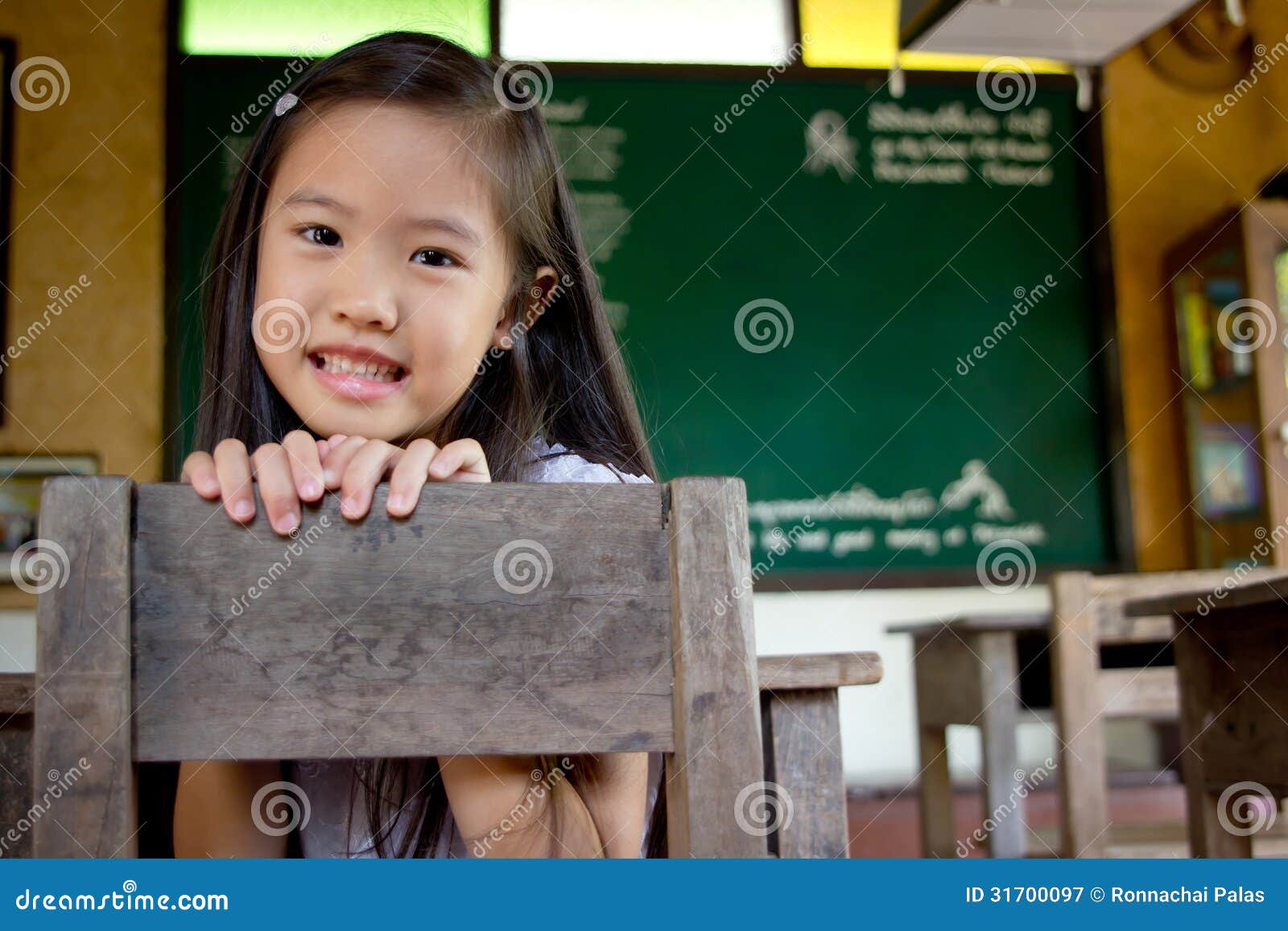 Smiley asian girl stock image. Image of school, girls - 31700097