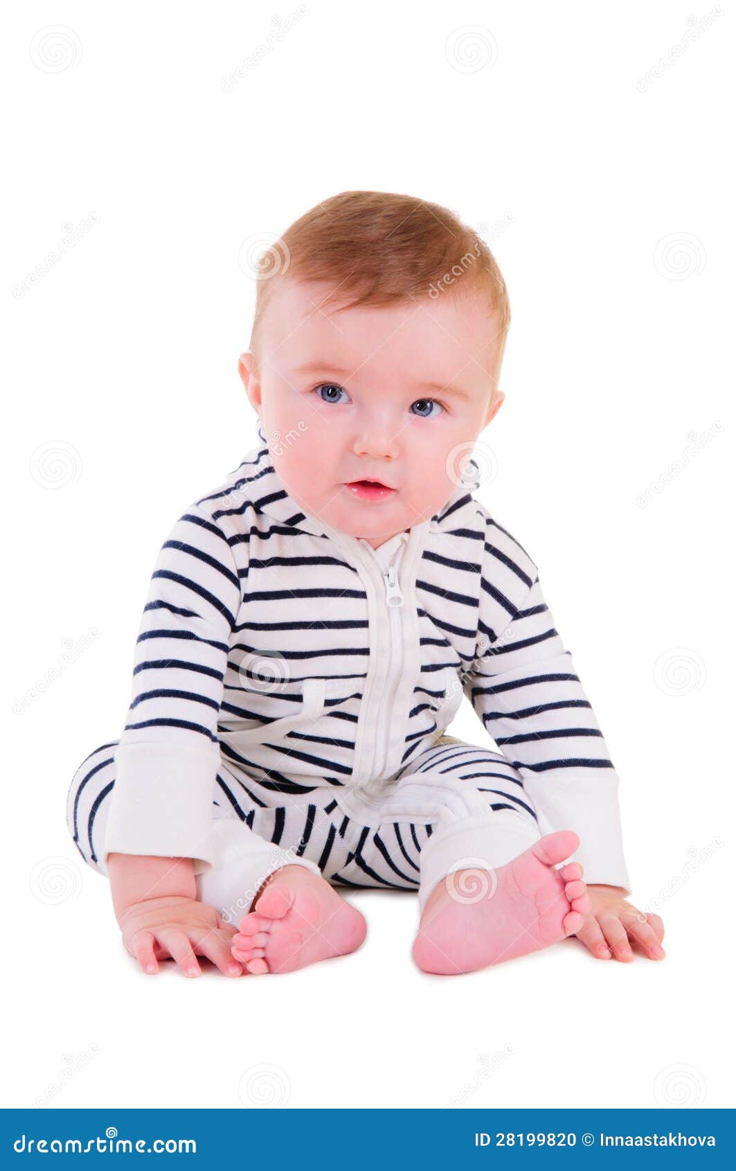 Smiley baby sitting stock photo. Image of childhood, giggle - 28199820