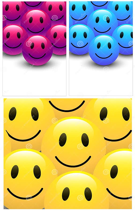 Smiley Backgrounds ilustração stock. Ilustração de cara - 42710758
