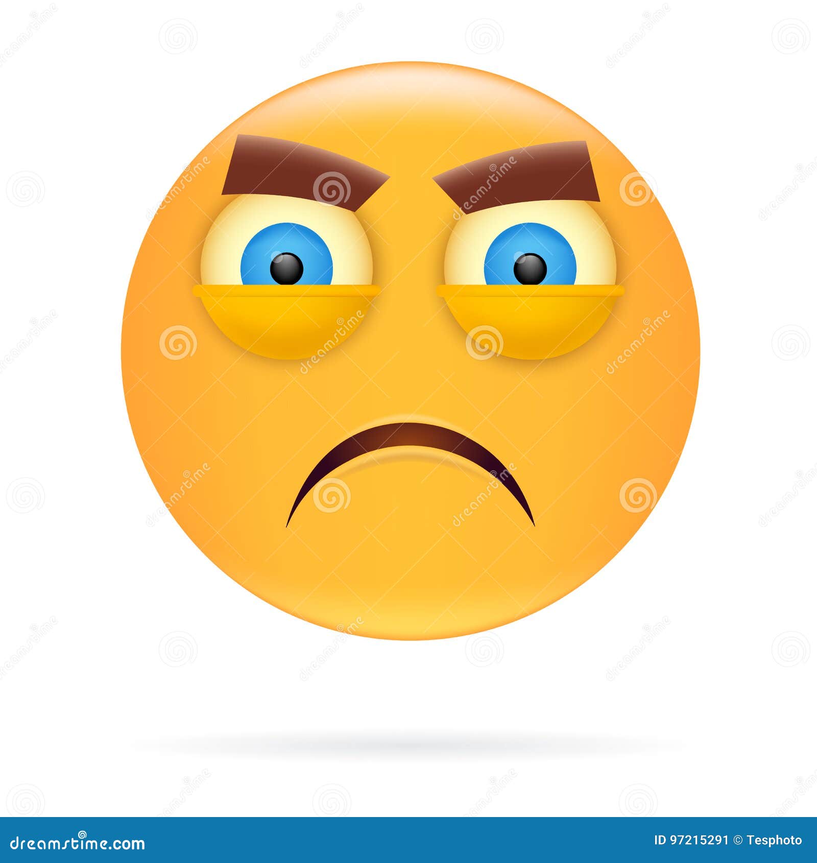 Smiley Angry Face Vector Set. Smileys Emoticon Mad, Evil, Angry And ...