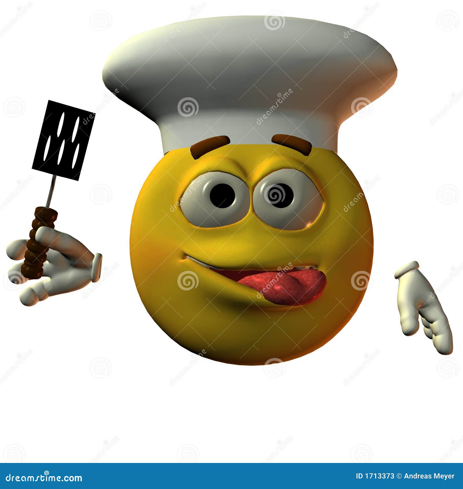 Smiley-chef-kok Stock Foto's - Afbeelding: 1713373
