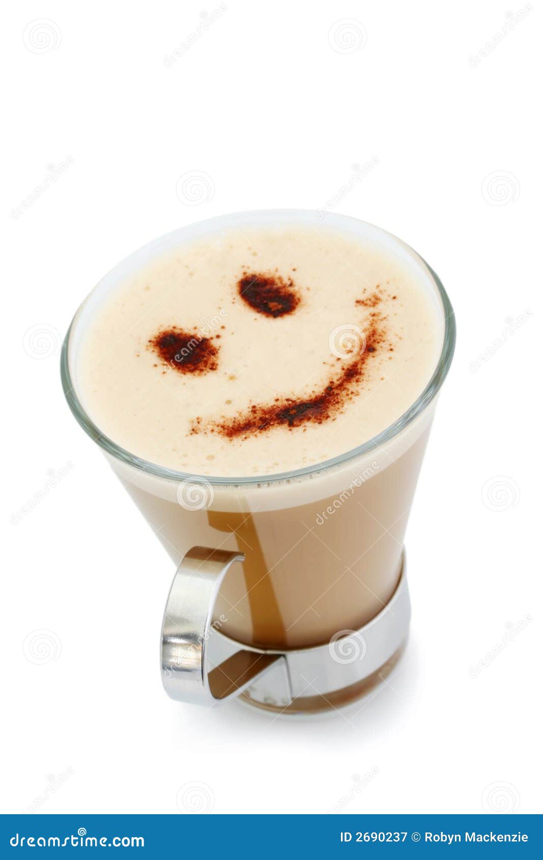 Smiley Coffee stock image. Image of isolated, face, glass - 2690237