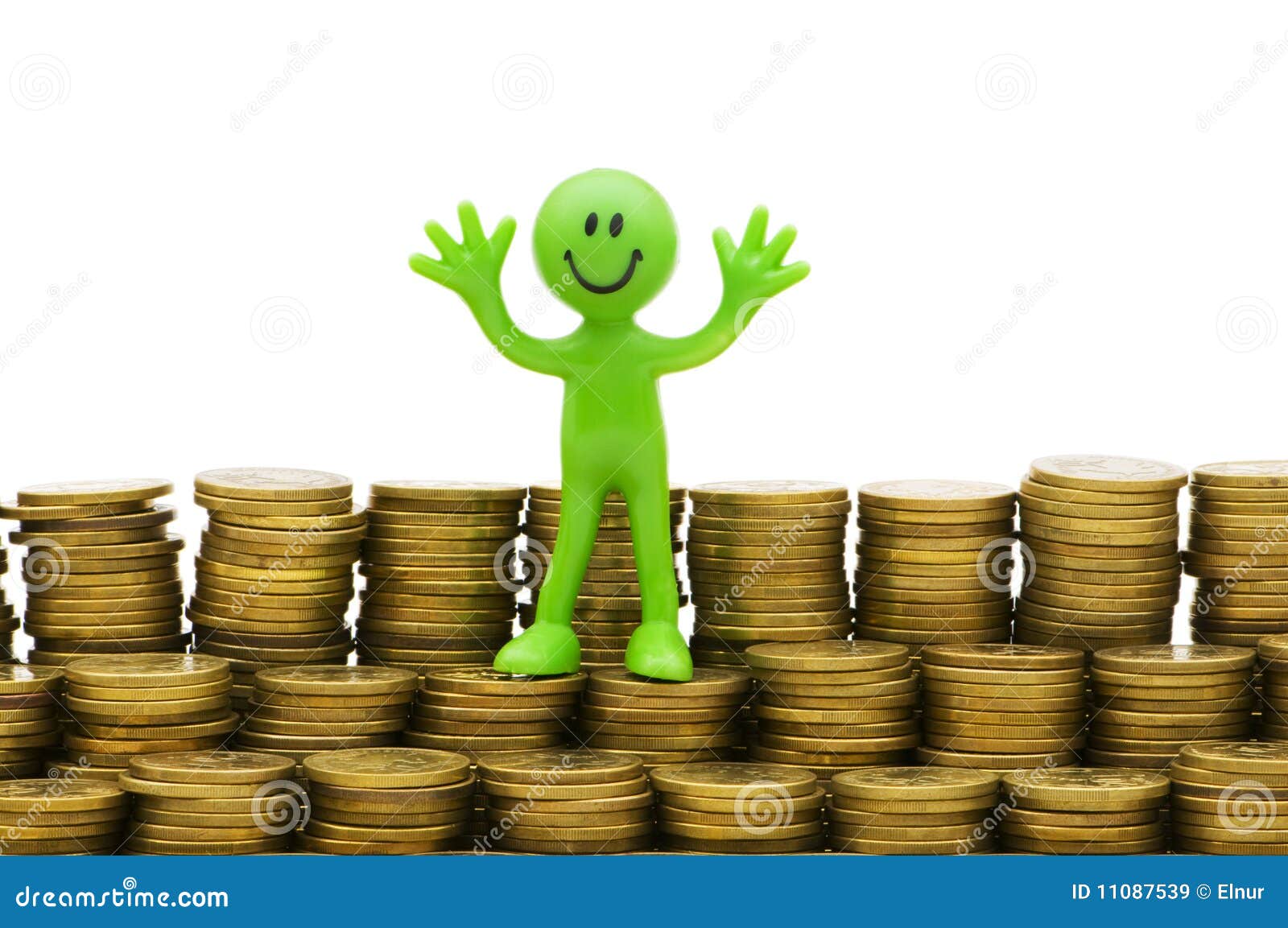 Smiley and coins isolated stock image. Image of couple - 11087539