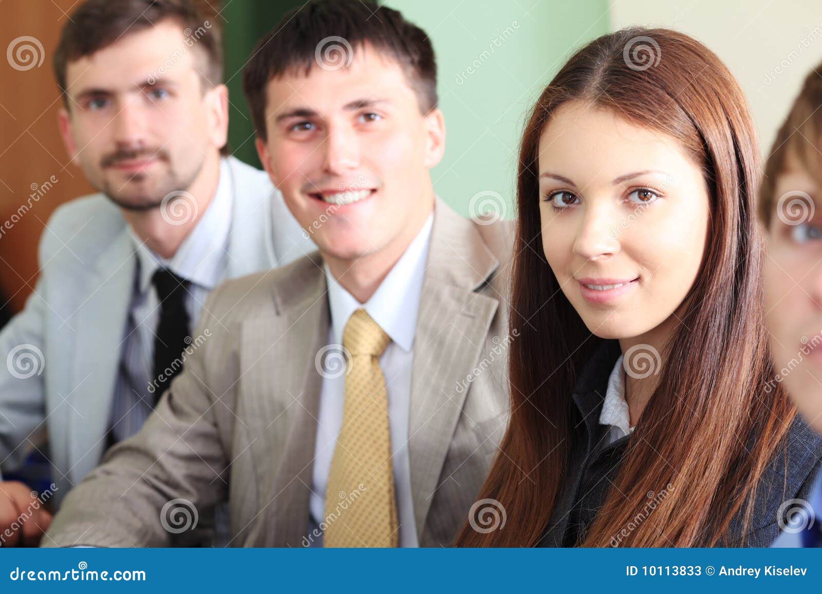 Smiley colleages stock image. Image of contemporary, planning - 10113833