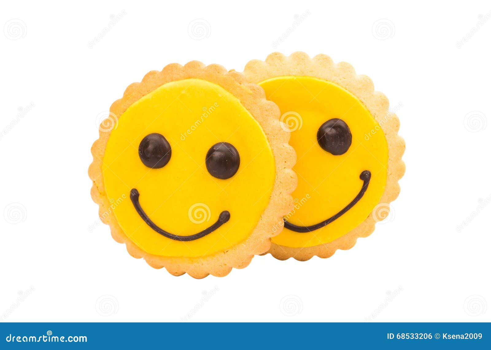 Smiley cookies isolated stock photo. Image of smiley - 68533206
