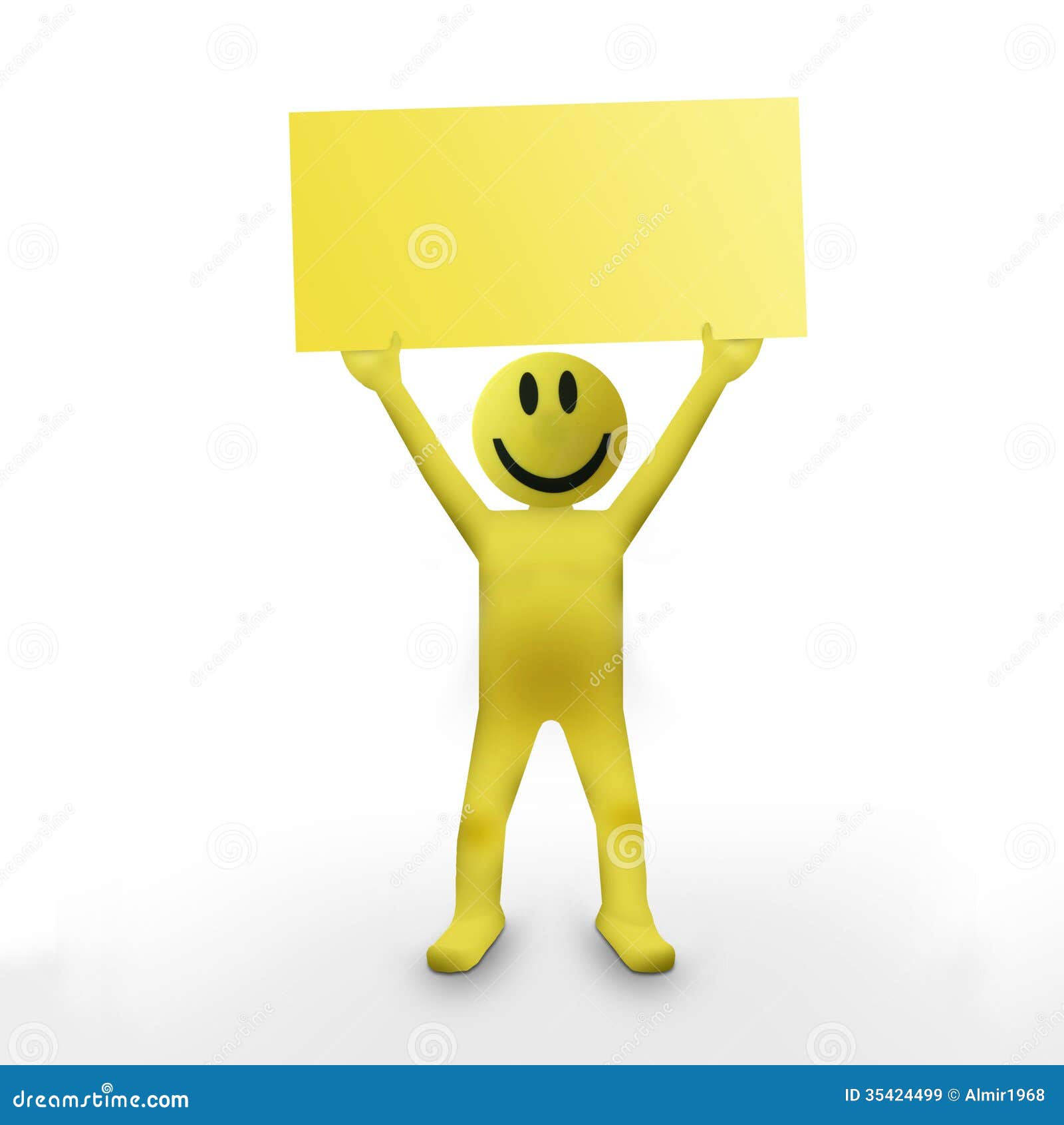 Smiley 3d character stock illustration. Illustration of concept - 35424499