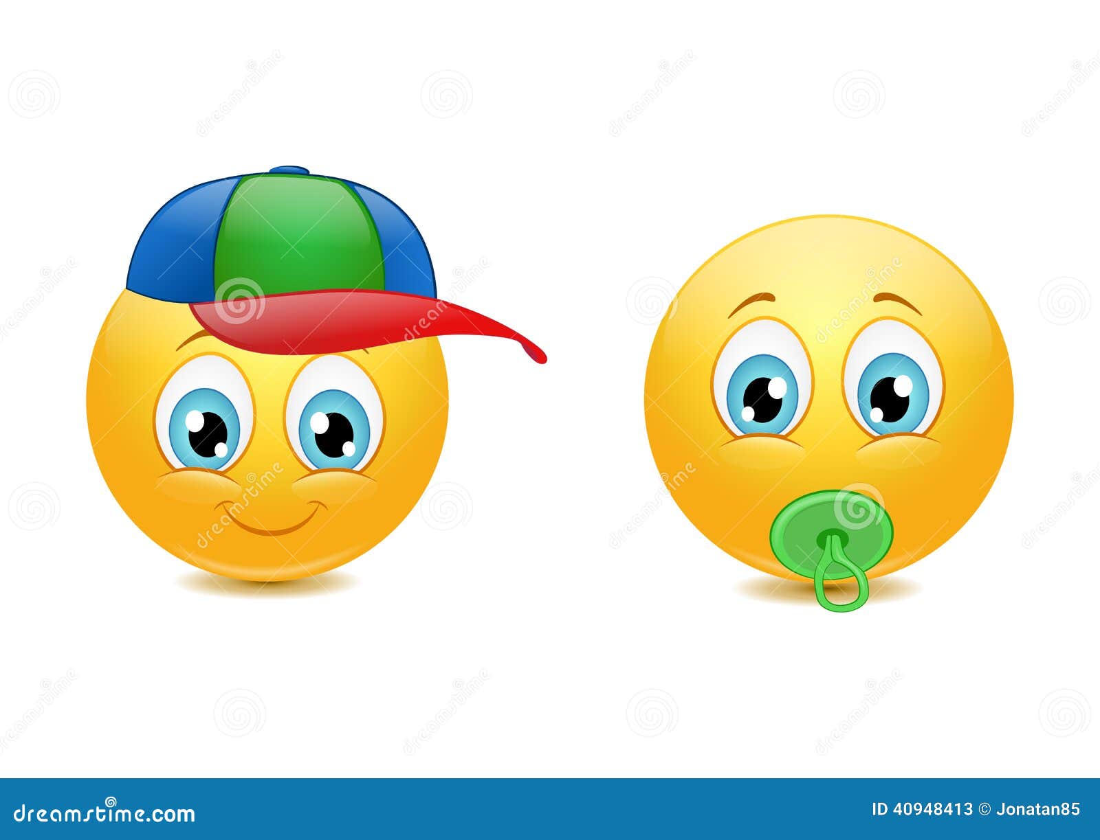 Smiley d'enfant illustration stock. Illustration du rose - 40948413