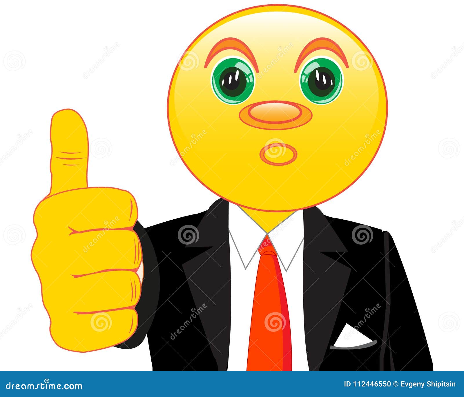 Smiley dans le costume illustration de vecteur. Illustration du geste ...