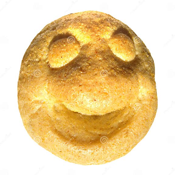Smiley del pan imagen de archivo. Imagen de blanco, comida - 7576011