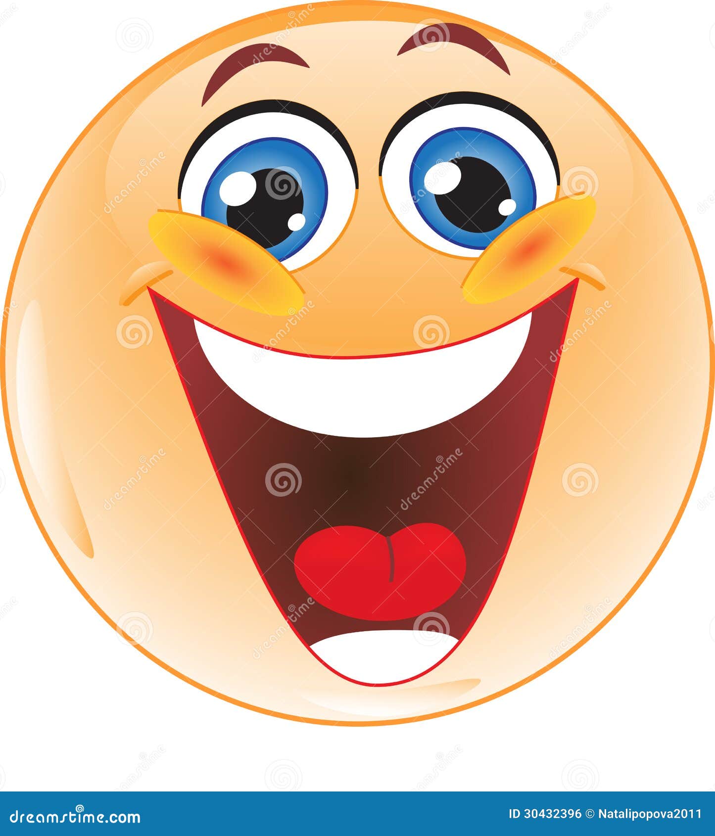 Smiley di risata. illustrazione di stock. Illustrazione di carino ...