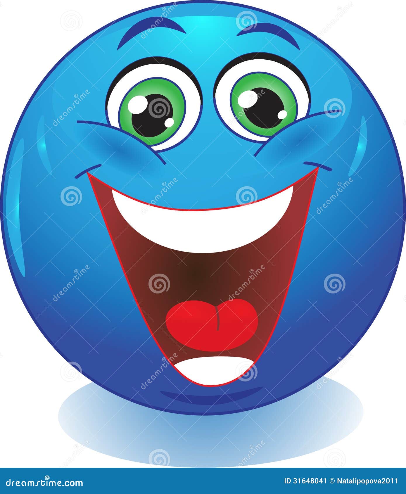 Smiley di risata. illustrazione di stock. Illustrazione di lucido ...