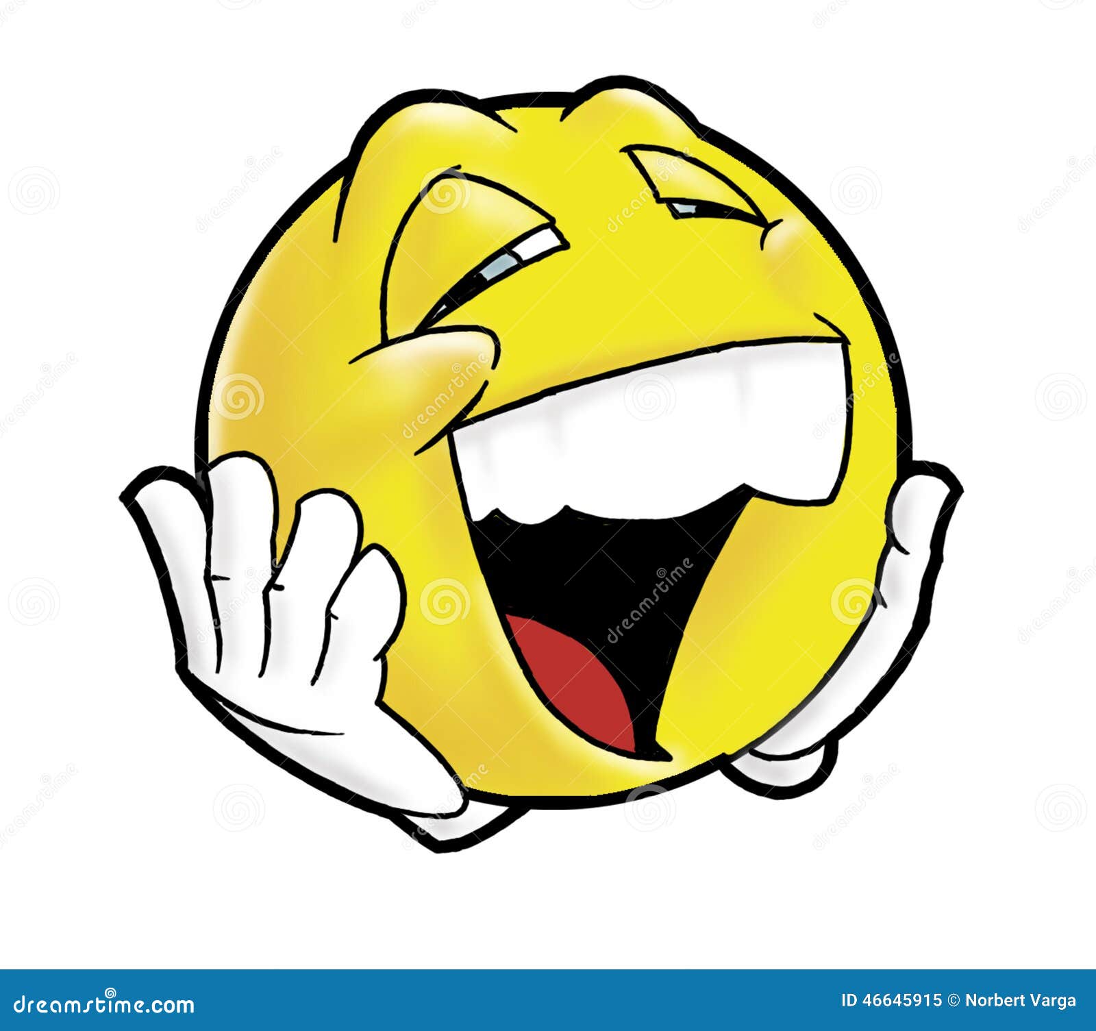 Smiley di risata illustrazione vettoriale. Illustrazione di testa ...