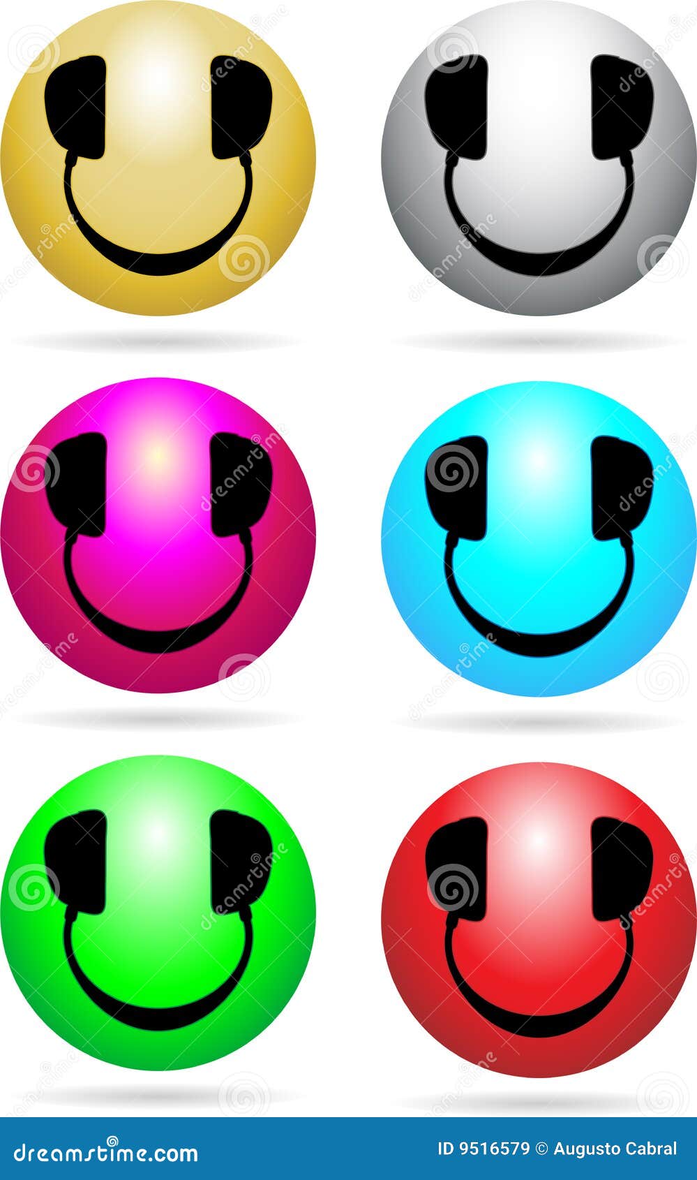 Smiley DJ Neon stock vector. Illustration of happiness - 9516579