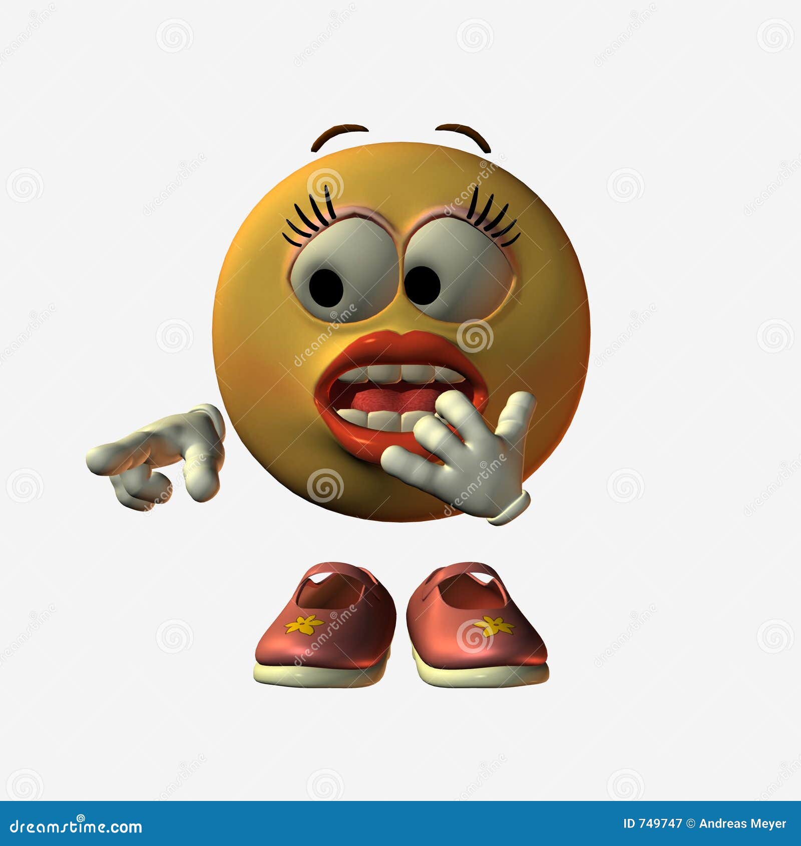 Smiley-doen schrikken Punt stock illustratie. Illustration of kijk - 749747