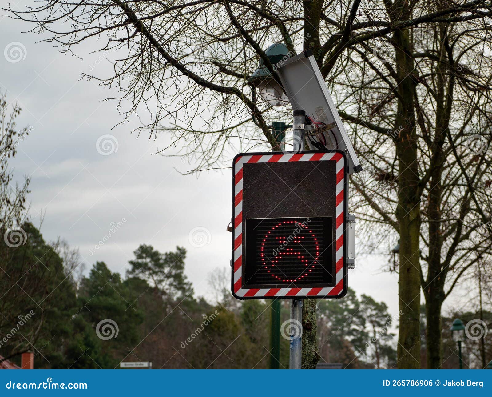 Smiley for Drivers on the Road. Speed Control Stock Photo - Image of ...
