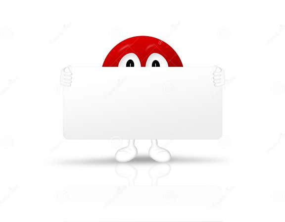 Smiley du rouge 3D illustration stock. Illustration du vide - 15896064