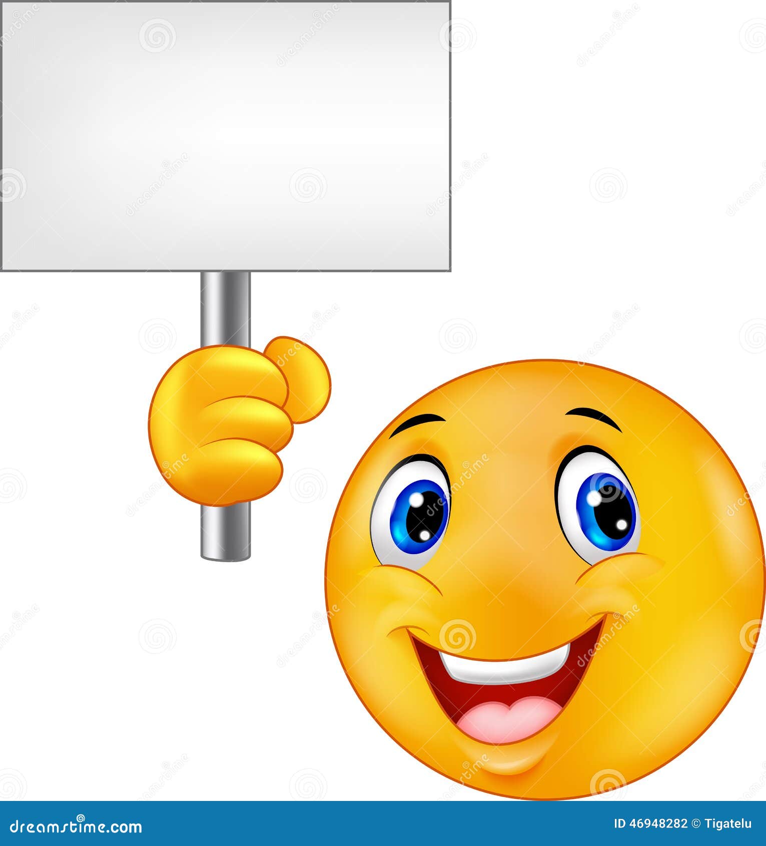 Blank Face Emoticon Blank Paper With Smiley Emoticon Yellow Face