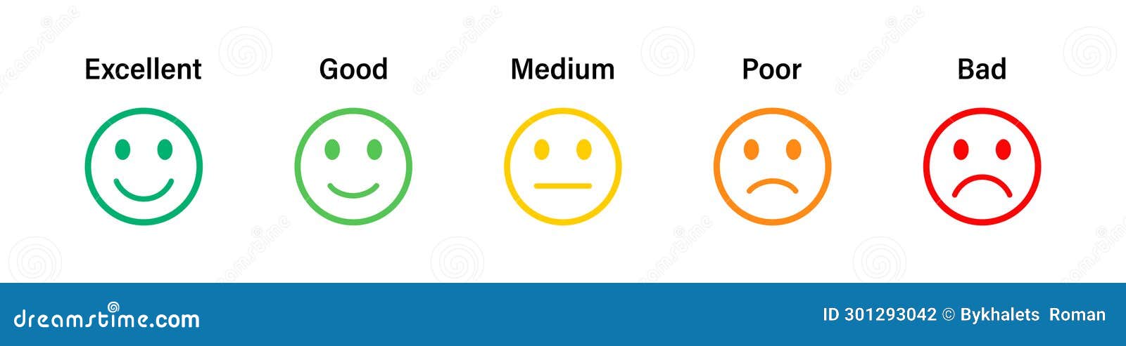 Smiley Emoticon Rating. Smiley Feedback Emoticon Rating Stock ...