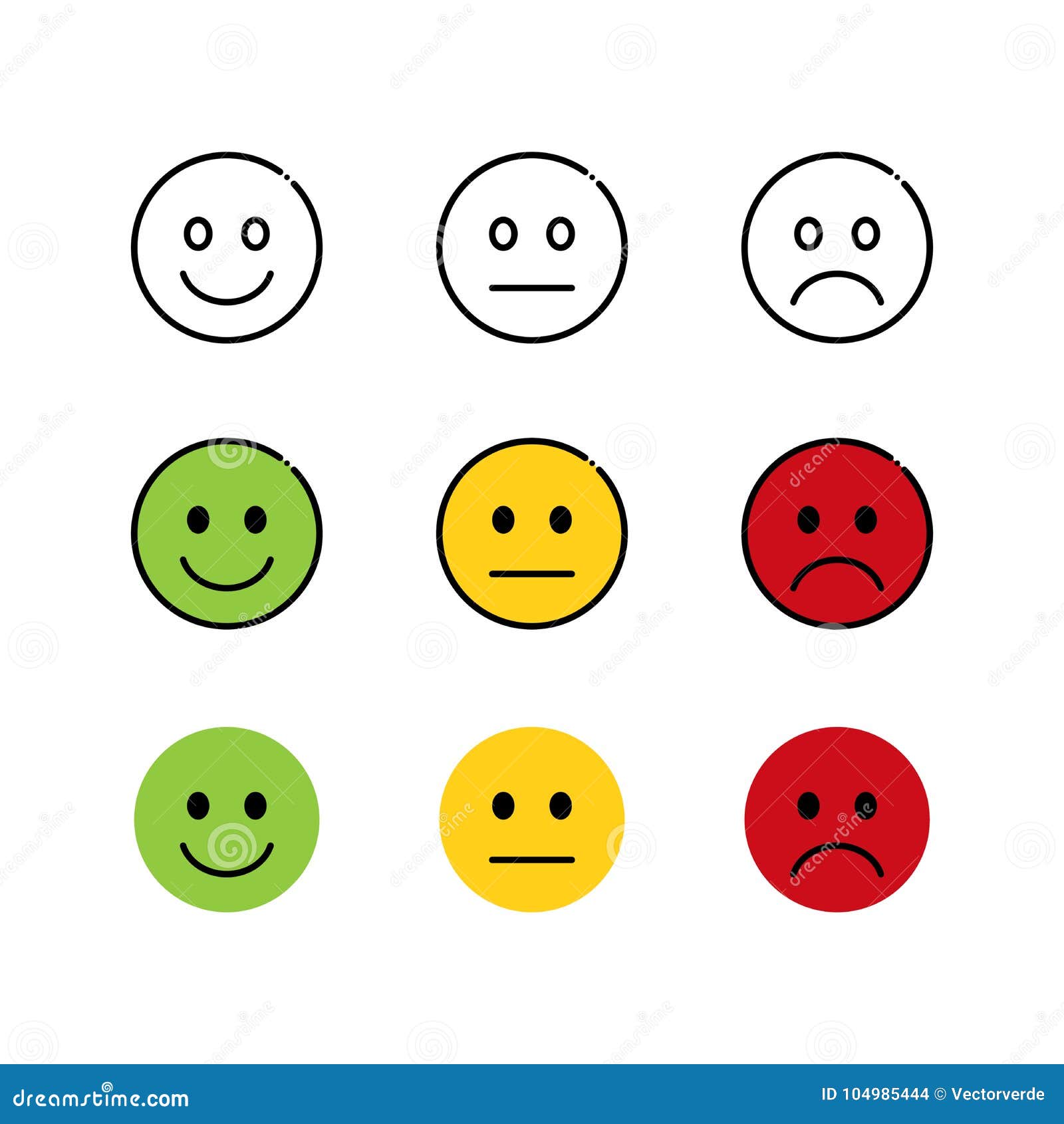 Smiley emoticons pictogram vector illustratie. Illustration of niveau ...