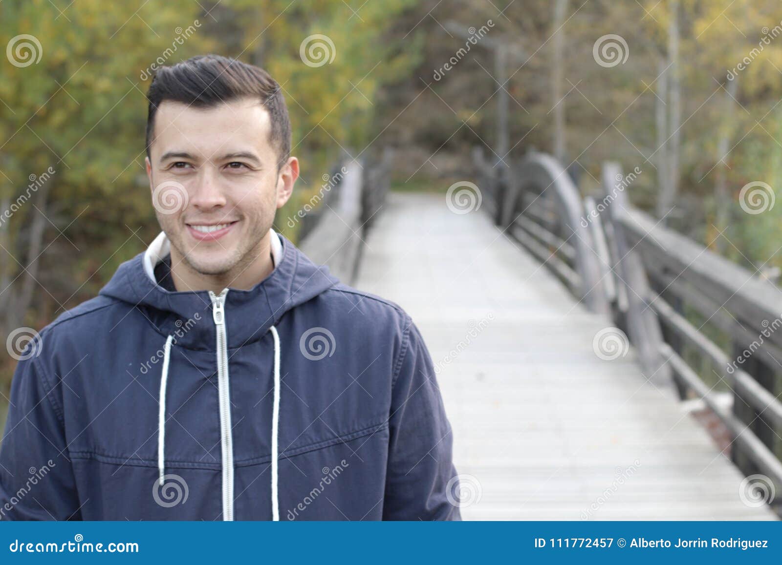 Smiley Ethnic Male Waiting For A Train Royalty-Free Stock Image ...