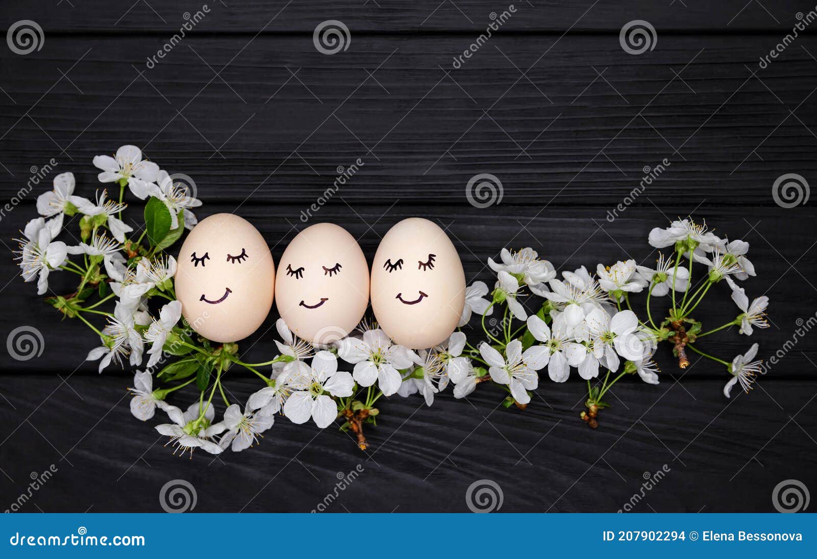 Smiley Expression Style with Egg Character. Group of Sleeping Eggs ...