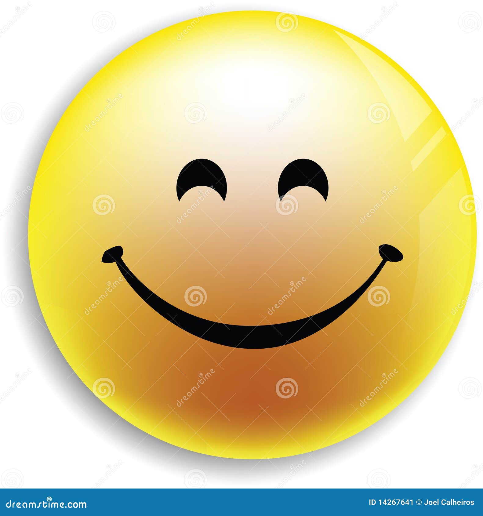 Smiley face button stock illustration. Illustration of vector - 14267641