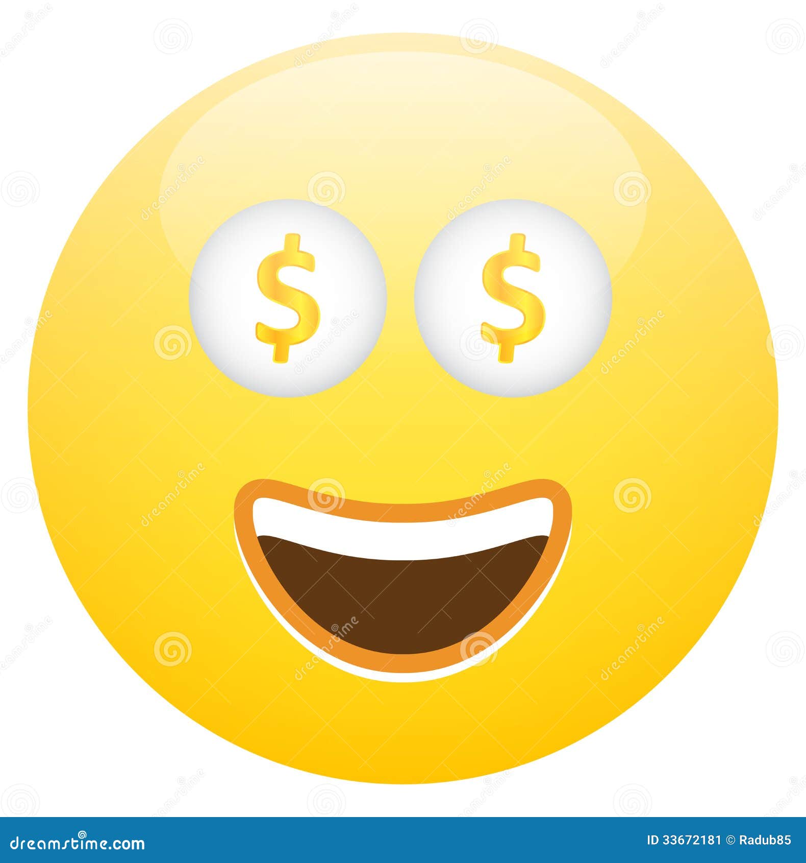 Smiley Face Holding Money