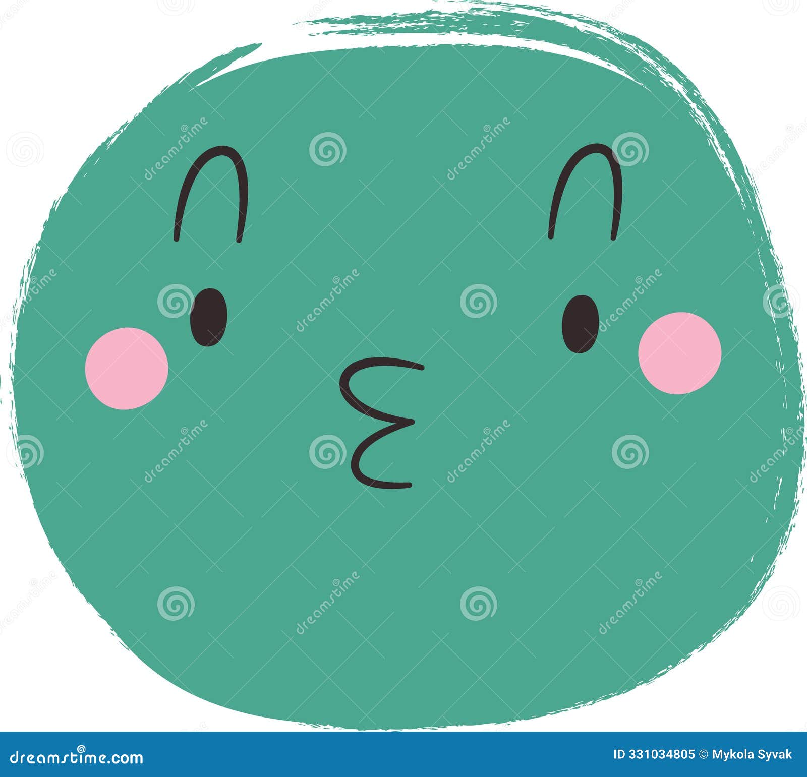 Smiley Face Circle Doodle stock illustration. Illustration of funny ...