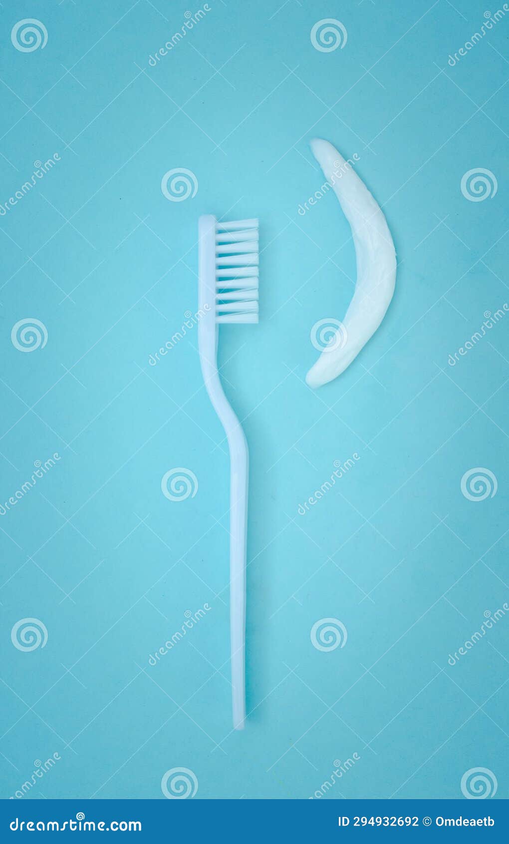 Smiley Face Created from Paste with White Toothbrush. Smiley Face ...