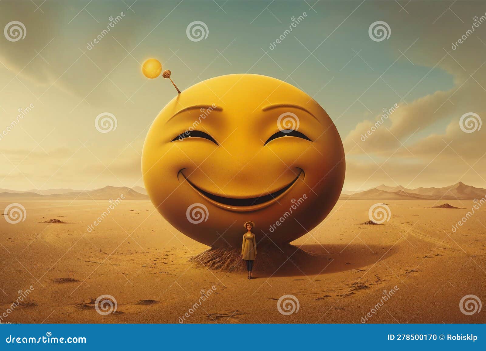 Smiley Face Cute Mascot Monster Stock Illustration - Illustration of ...