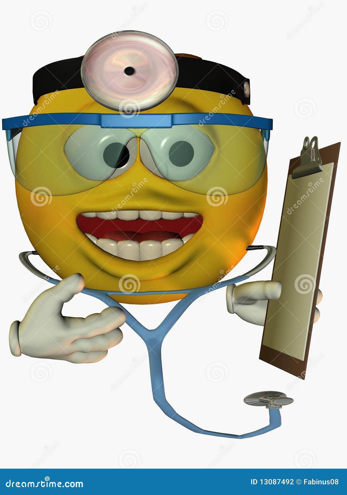 Smiley face doctor stock illustration. Illustration of abstract - 13087492