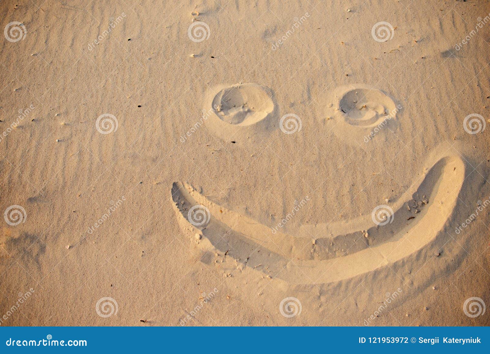A Smiley Face Drawing on a Sand Stock Photo - Image of relax, coastline ...