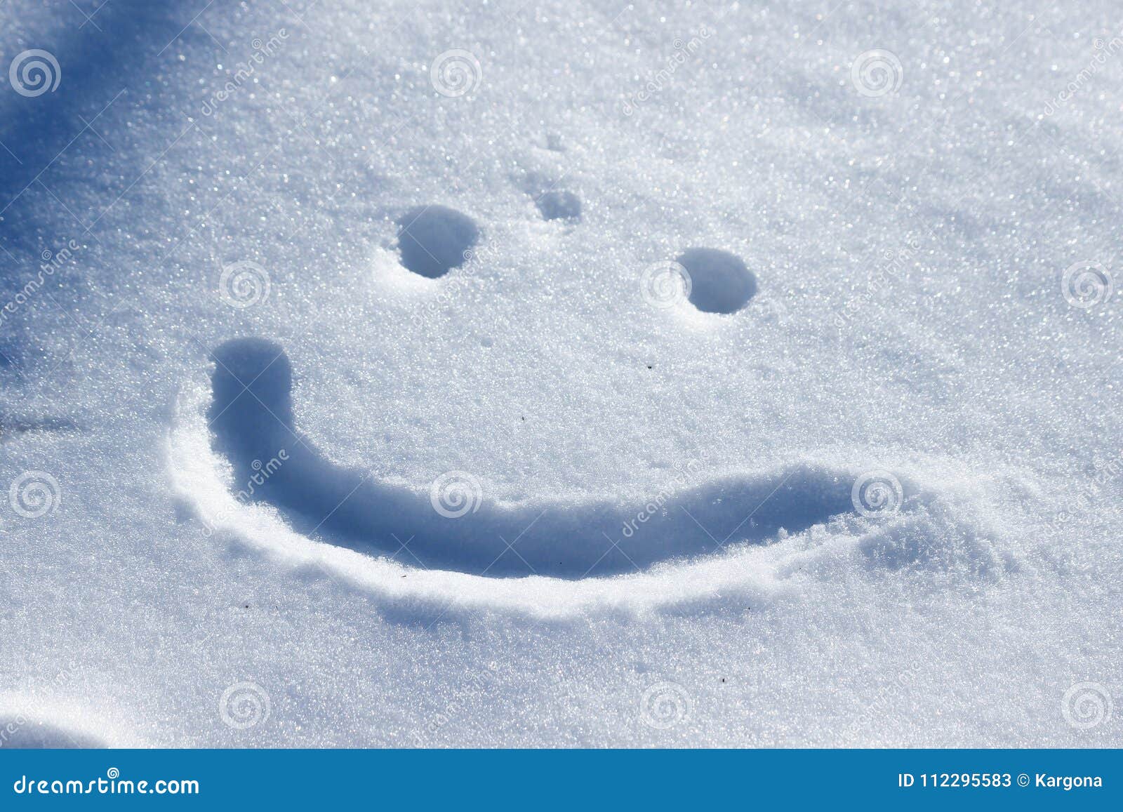 A Smiley Face Drawing on a Snow Stock Image - Image of symbol, frost ...