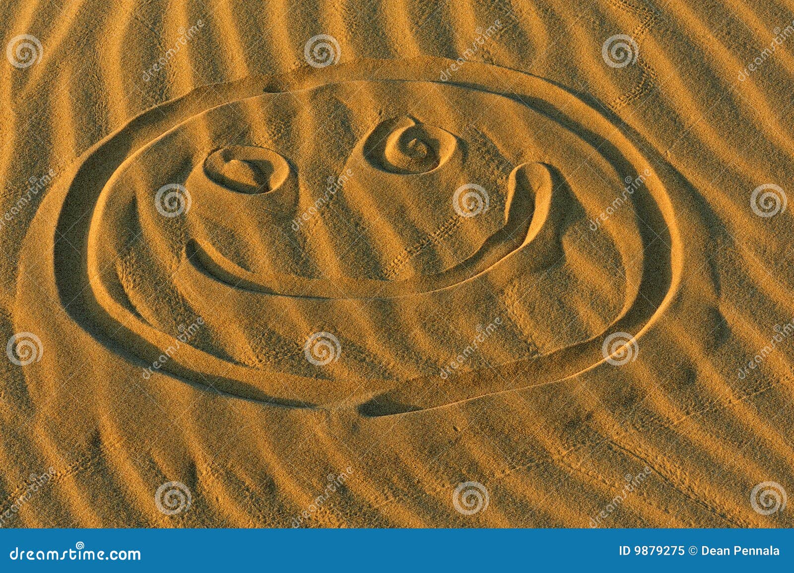 Smiley Face Drawn In Sand Royalty-Free Stock Photography ...