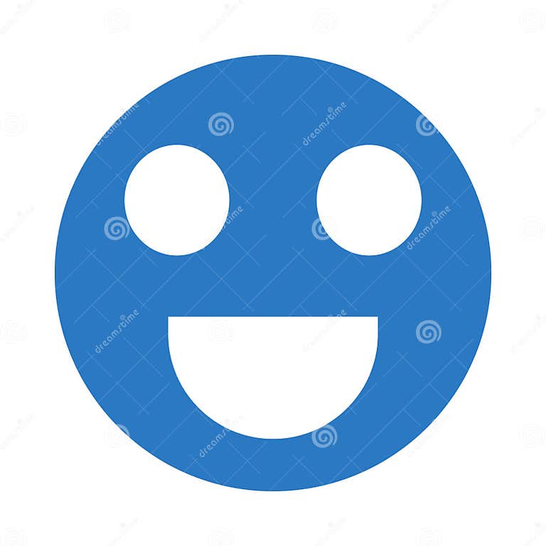 Smiley Face Glyph Color Flat Vector Icon Stock Illustration ...
