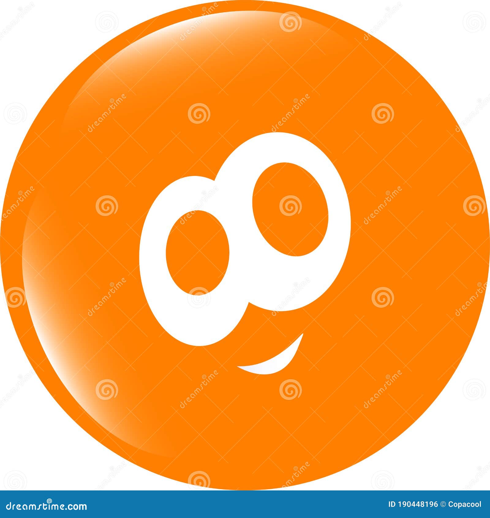 Smiley Face Icon Button, Funny Face for Web Stock Illustration ...