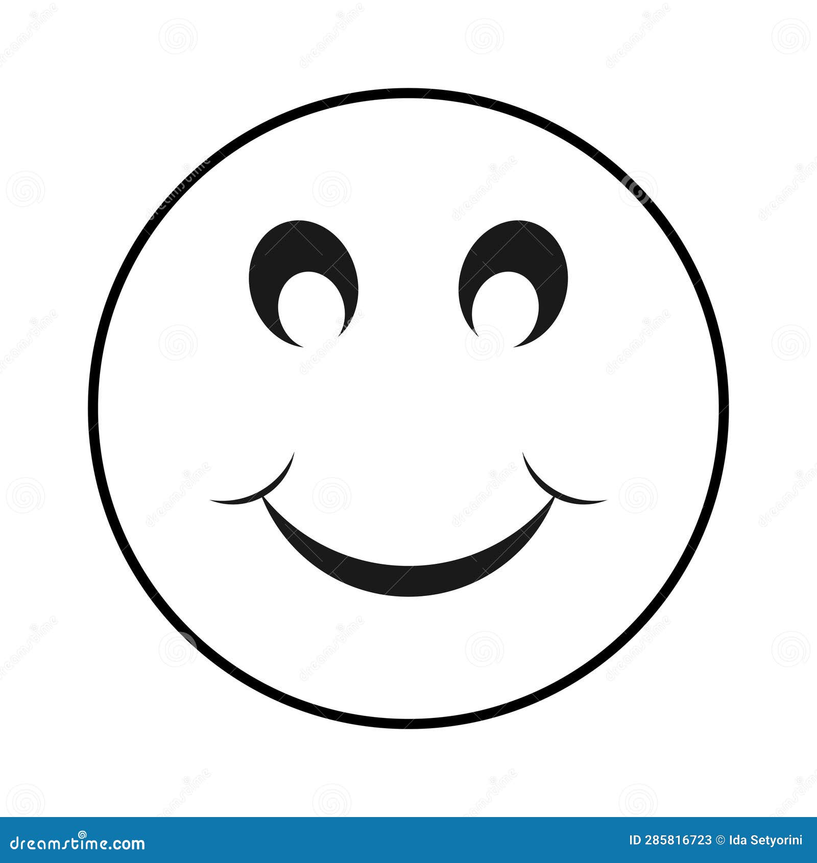 Smiley face icon vector stock vector. Illustration of smiley - 285816723
