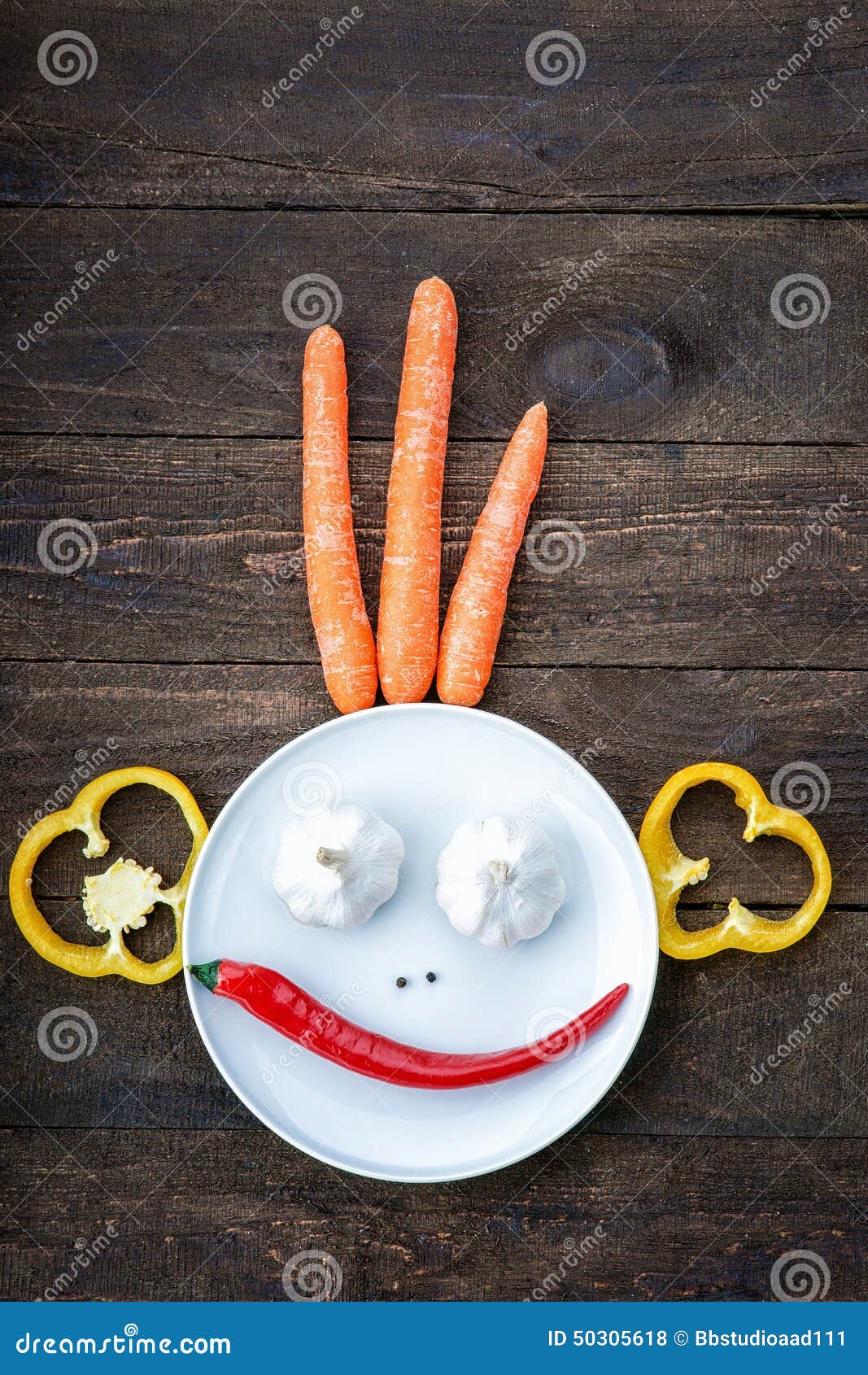 Smiley Face Made from Vegetables Stock Photo - Image of smiley, plate ...